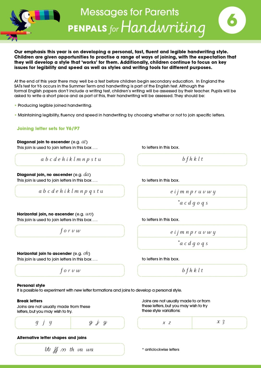 Handwriting - Attenborough School
