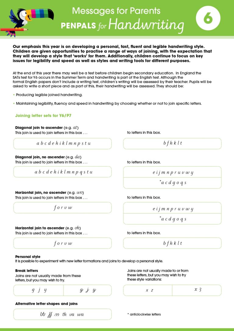 Handwriting - Attenborough School